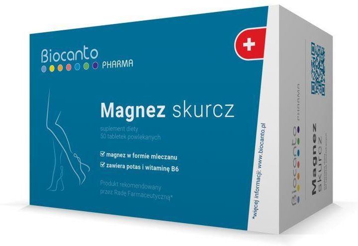 BIOCANTO Magnez skurcz 50tabl powlekanych - Opinie i ceny na Ceneo.pl