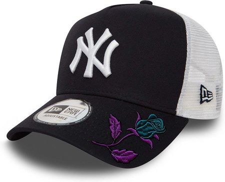 New Era Czapka New York Yankees Clean A Frame Trucker czarno-biała r ...