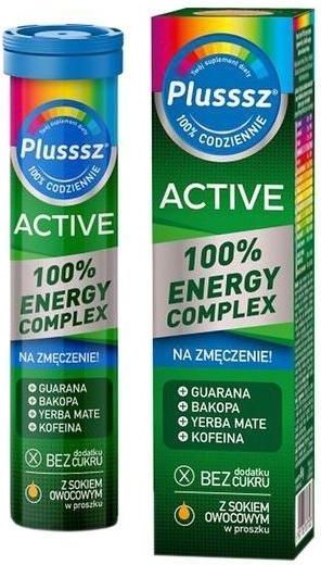 Tabletki musujące Plusssz Active 100% Energy Complex 20 szt. - Opinie i ...