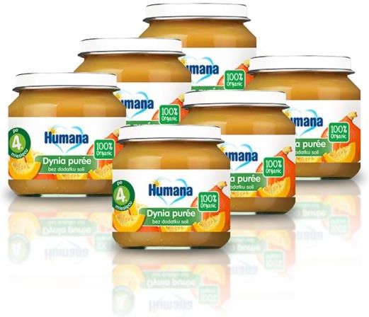 Humana Puree z dyni 100% ORGANIC po 4 miesiącu 6szt. - Ceny i opinie ...