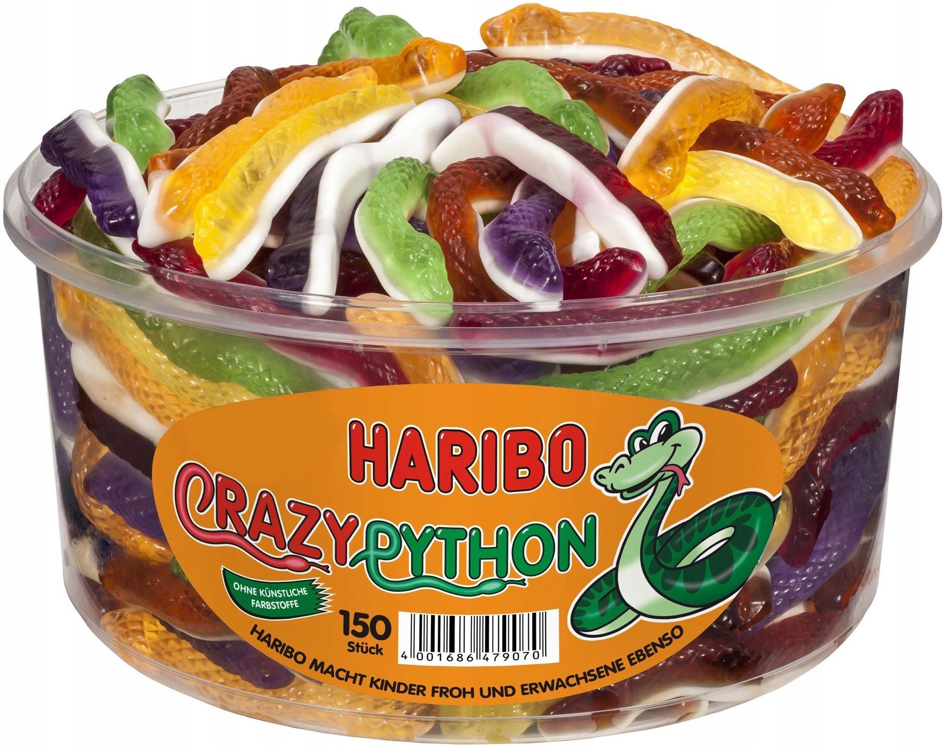 Haribo Crazy Python żelki 150 sztuk 79070 - Ceny i opinie - Ceneo.pl