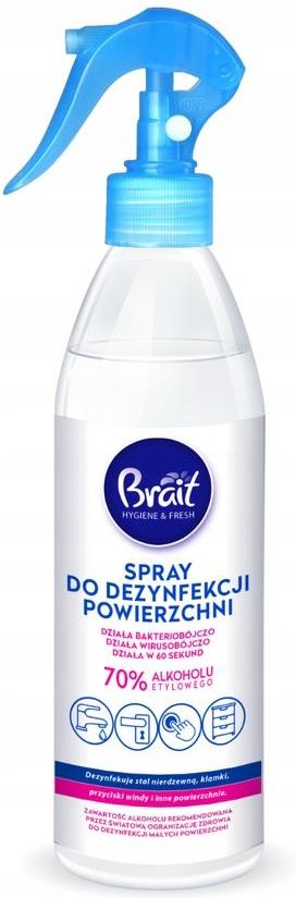Brait Spray Do Dezynfekcji Powierzchni 425 Ml - Opinie i ceny na Ceneo.pl