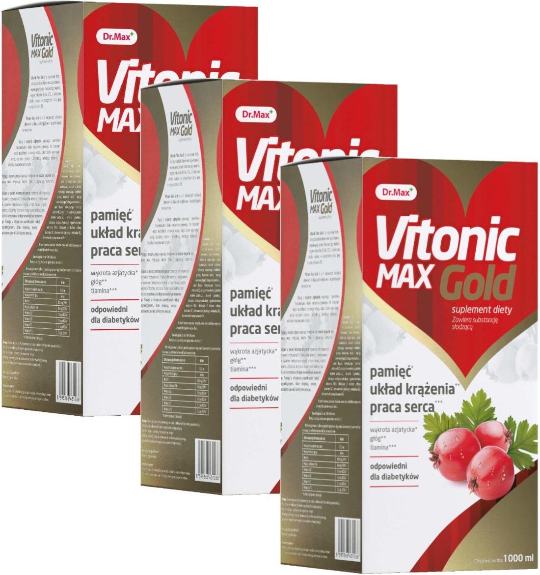 Dr.Max Vitonic Max Gold 3 x 1000 ml - Opinie i ceny na Ceneo.pl