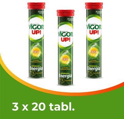 VIGOR UP FAST 3 x 20 tabl. mus. - Opinie i ceny na Ceneo.pl