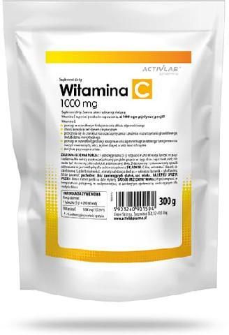 ActivLab Witamina C 1000mg 300 g - Opinie i ceny na Ceneo.pl