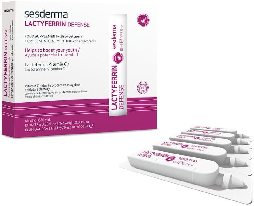 SESDERMA Lactyferrin Defense With Sweetener ampułki 10 x 10ml - Opinie i ceny na Ceneo.pl