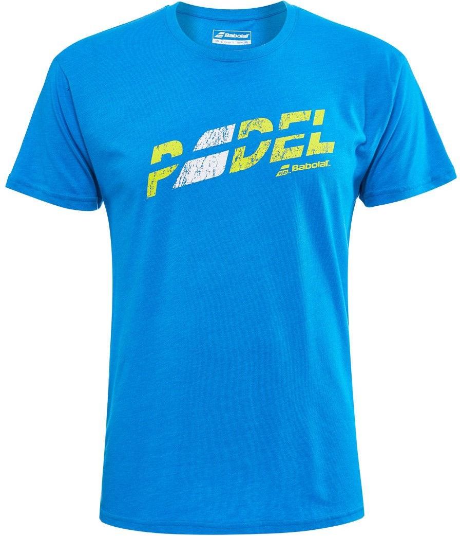 Babolat Exercise Flag Message Tee Men Blue Aster Heather 4Ms204454052 ...