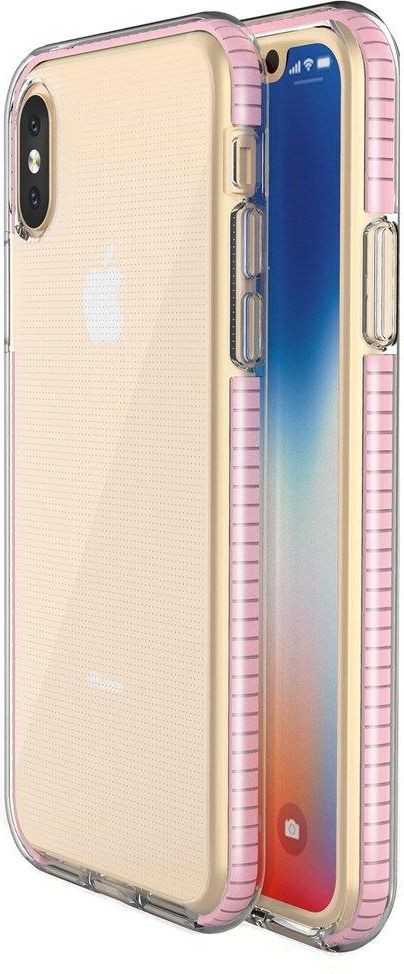 Spring Case żelowe etui z kolorową ramką do iPhone XS / iPhone X ...