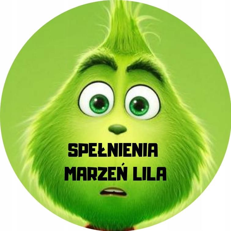 Grinch Bajka Film Opłatek Papier Cukrowy + Napis - Ceny i opinie - Ceneo.pl