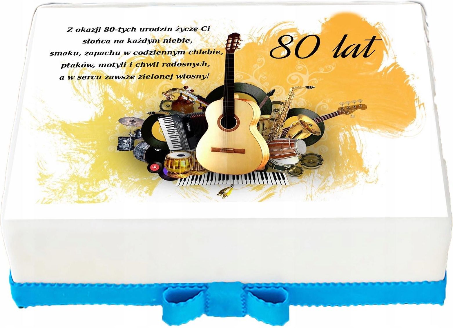 Opłatek na tort A4 1 Muzyczny Dla Muzyka 80 60 lat - Ceny i opinie ...