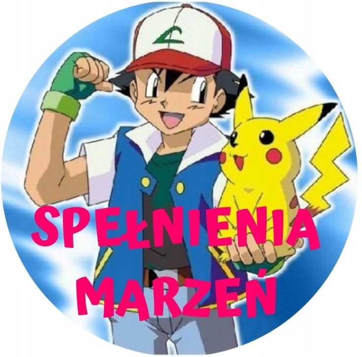 Raichu Pikachu Pokemon Na Tort Opłatek 20CM +napis - Ceny i opinie ...