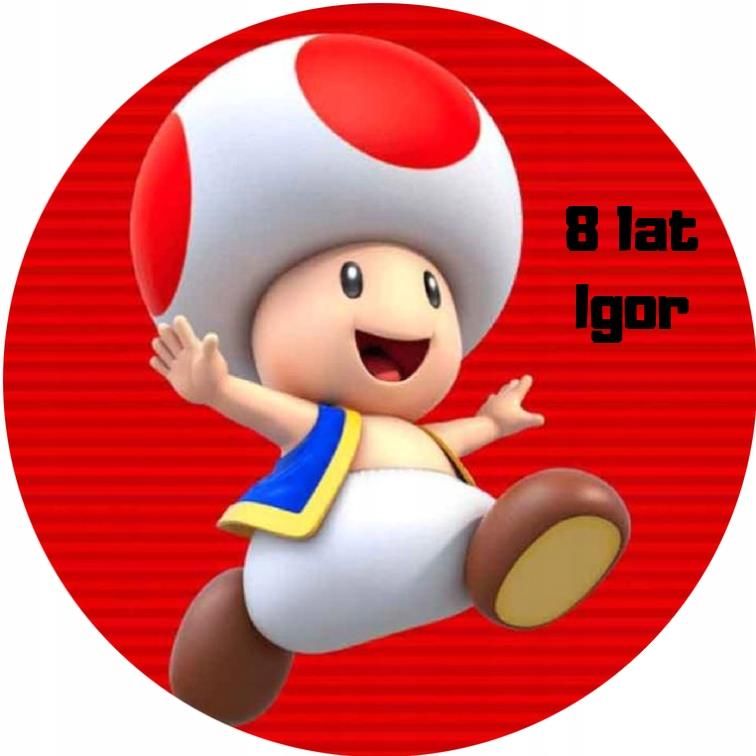 Opłatek na tort Super Mario grzybek - Ceny i opinie - Ceneo.pl