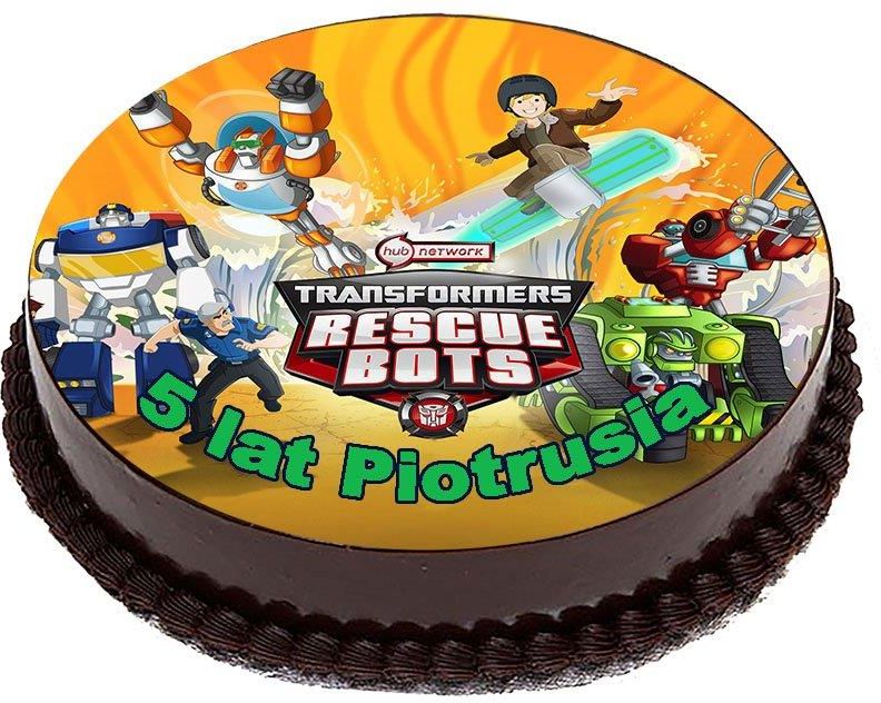Opłatek na tort Transformers Rescue Bots 20cm - Ceny i opinie - Ceneo.pl
