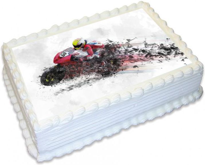 Bardzo Gruby Opłatek na tort Motor Motocykl A4 - Ceny i opinie - Ceneo.pl