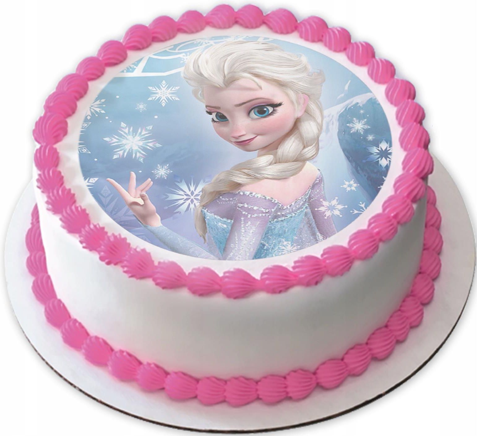Tort Urodzinowy Opłatek na tort Elsa 20CM - Ceny i opinie - Ceneo.pl