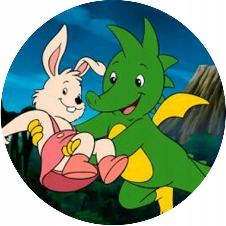 Tabaluga Smok Królik opłatek na tort - Ceny i opinie - Ceneo.pl