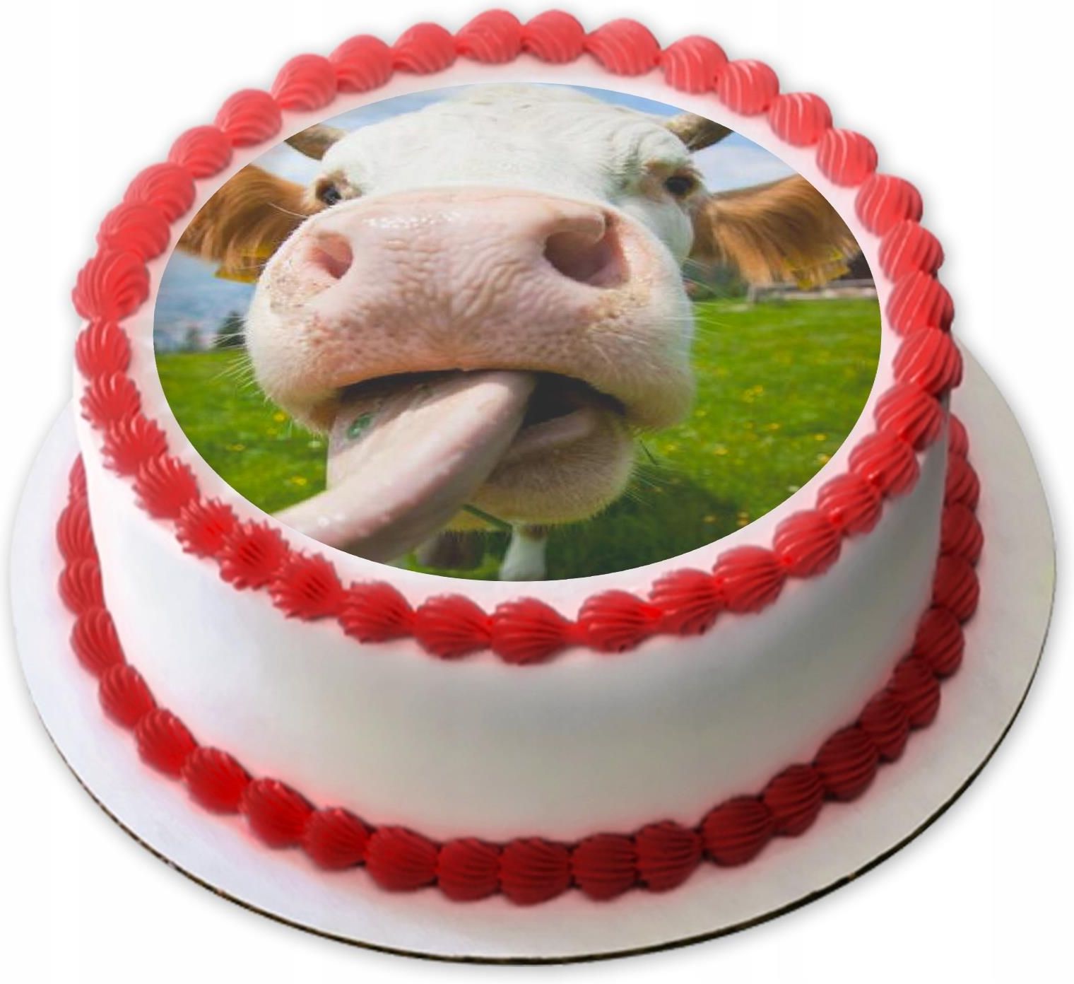 Opłatek na tort Krowa Lizotka 20CM - Ceny i opinie - Ceneo.pl