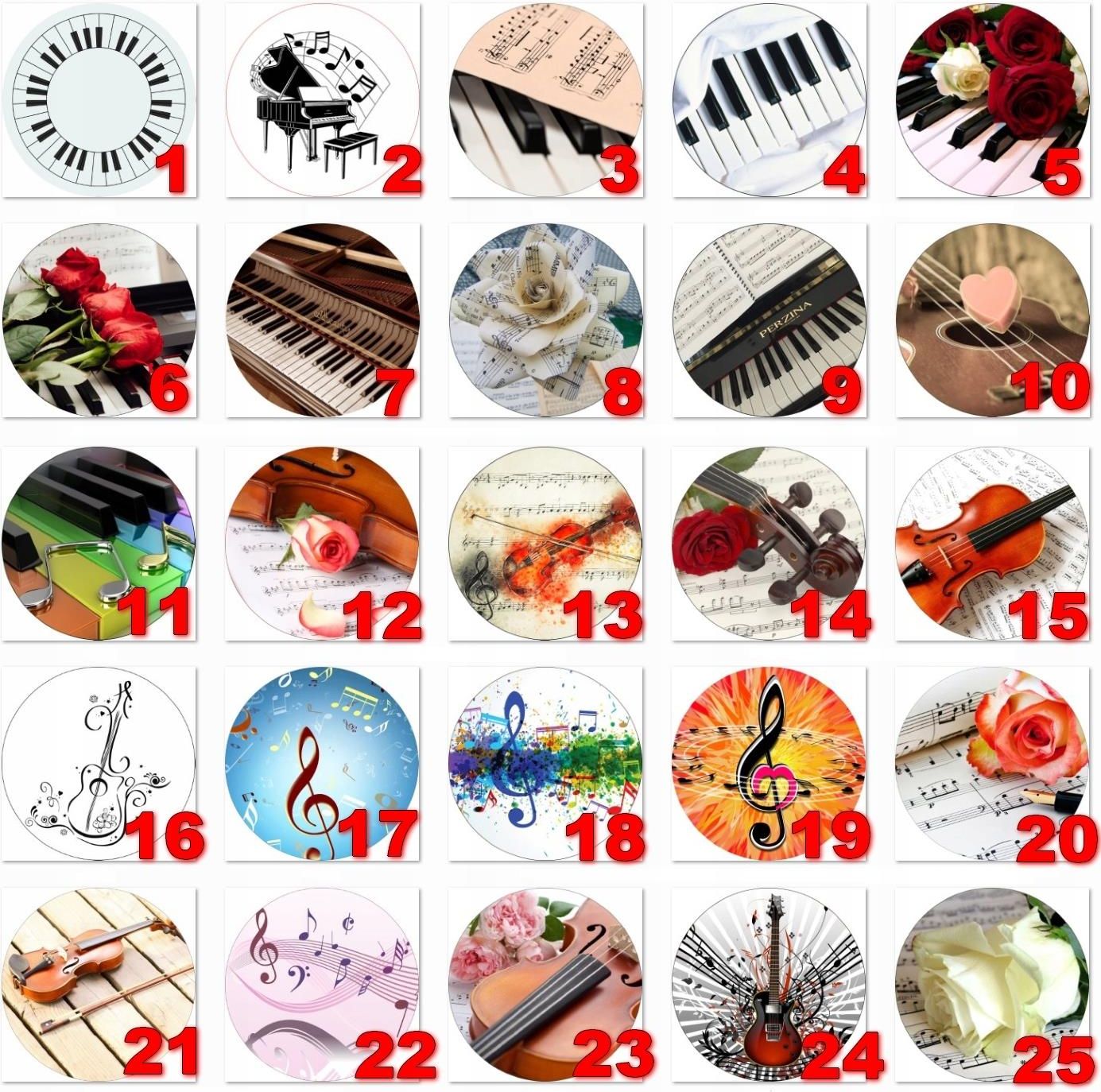 Gruby Opłatek na tort Muzyka Instrumenty Pianino - Ceny i opinie - Ceneo.pl