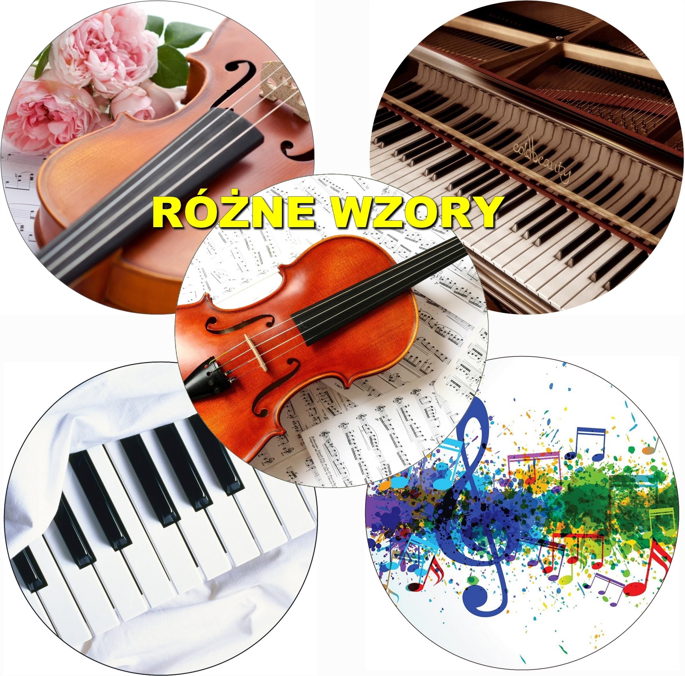 Gruby Opłatek na tort Muzyka Instrumenty Pianino - Ceny i opinie - Ceneo.pl