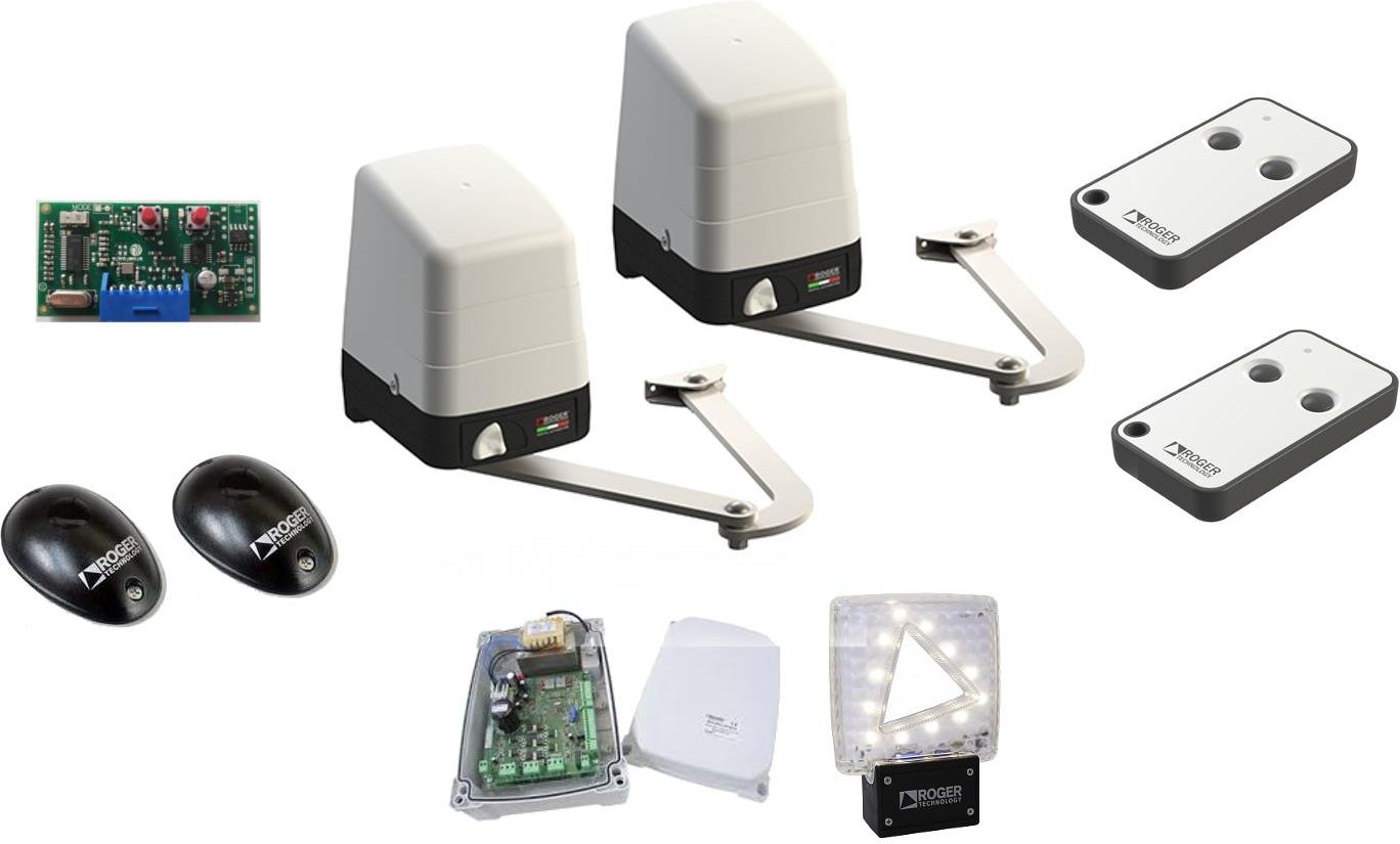 Napęd do bramy Roger Brushless Zestaw FULL BH23/282 do bram skrzydłowych do 6m 3m + 3m - Opinie ...