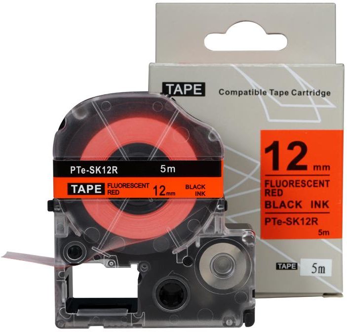 Taśma barwiąca Cdrmarket Taśma Zamiennik Epson SK12R 12mm 5m czarny ...