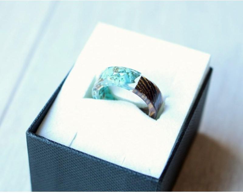 EKOCRAFT PIERŚCIONEK Z DREWNA I ŻYWICY DNO MORZA 18 MM - Ceny i opinie ...