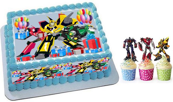 Opłatek Gruby na tort Transformers Robot Komplet (9213825664) - Ceny i ...