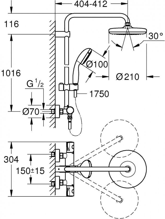 Zestaw prysznicowy Grohe Bau System 210 26699000 - Opinie i ceny na ...