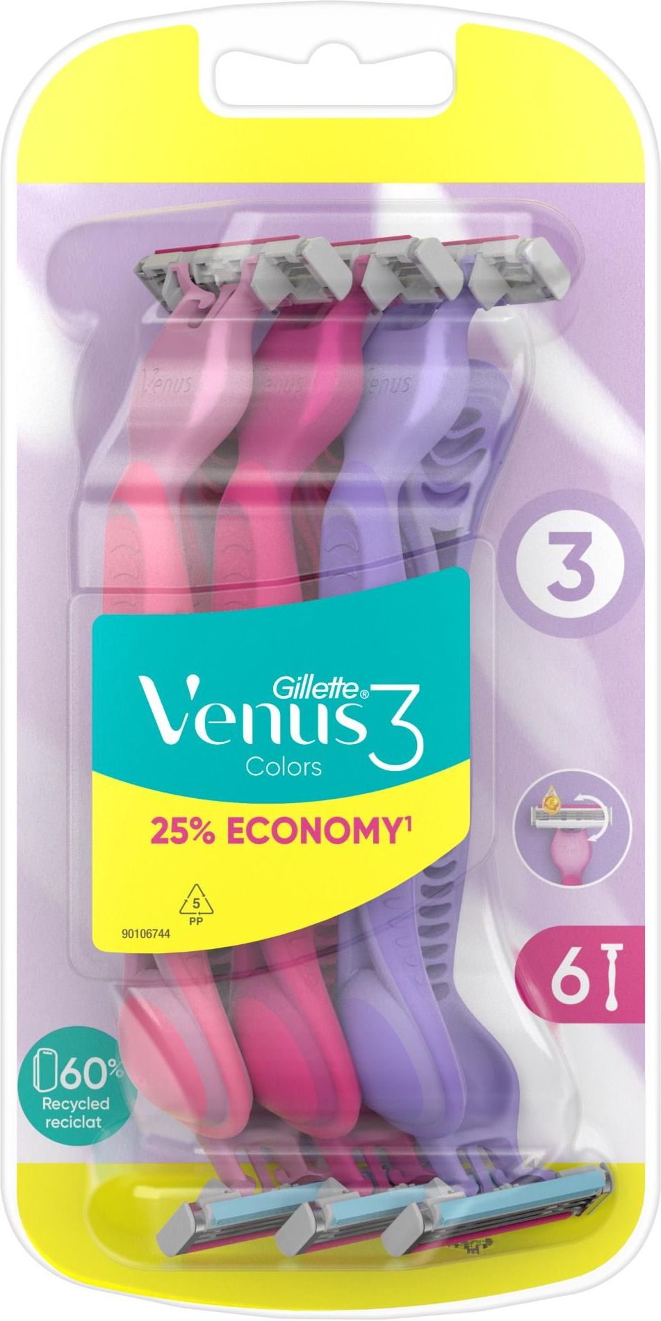 Produkt do depilacji Gillette Venus 3 Simply Basic Maszynki Jednorazowe ...