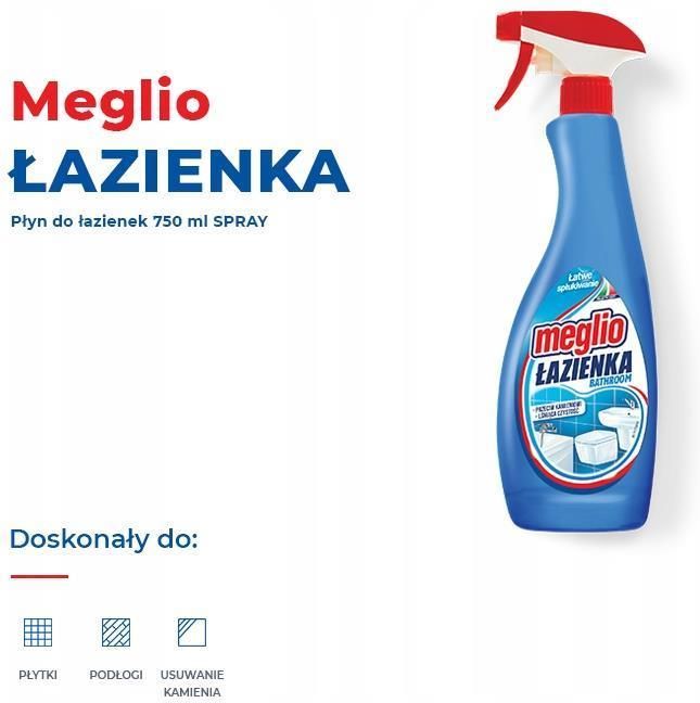 MEGLIO ŁAZIENKA SPRAY 750 ML - Opinie i atrakcyjne ceny na Ceneo.pl