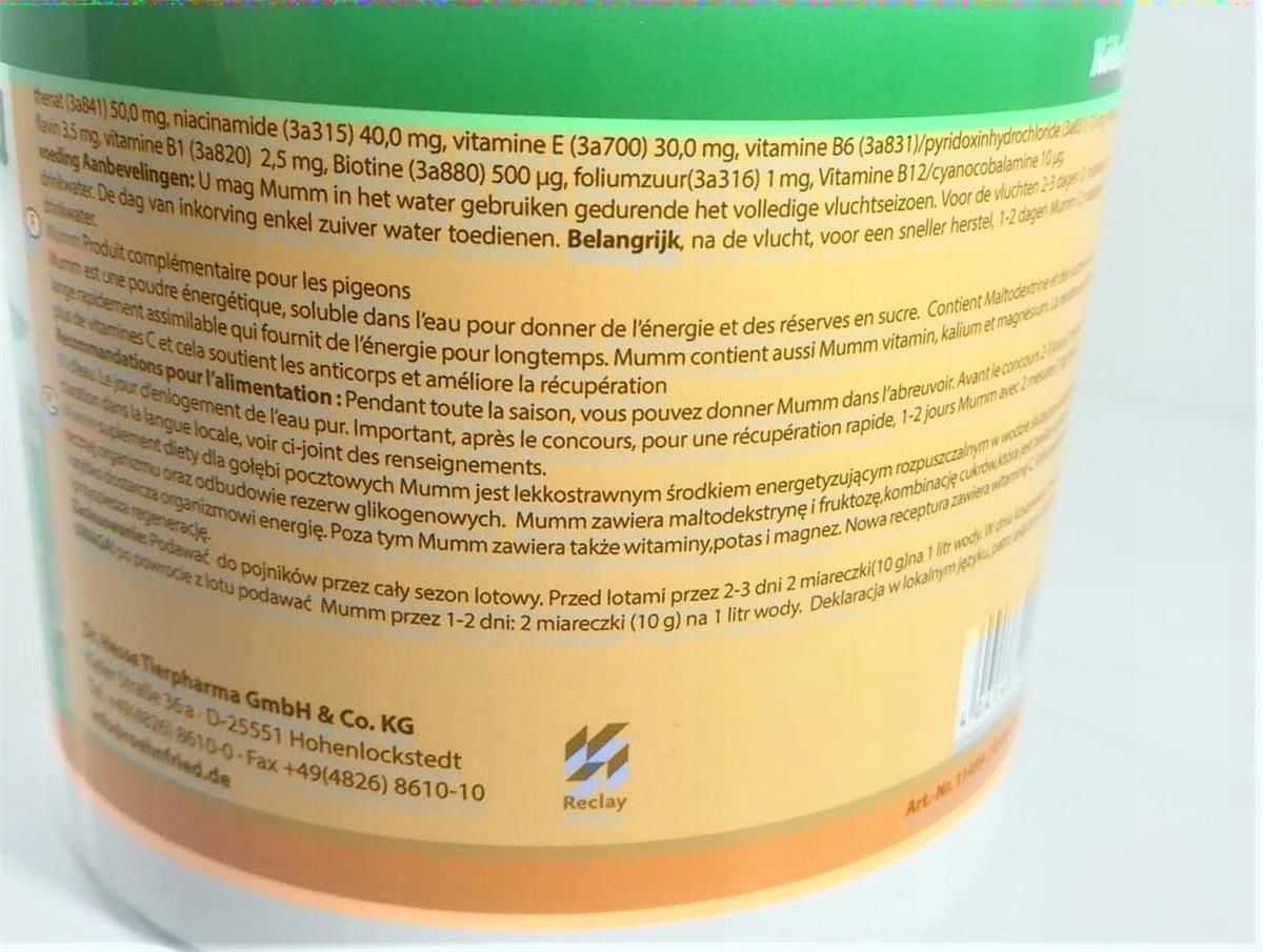 Do hodowli zwierząt Rohnfried Mumm - preparat energetyczny dla gołębi ...