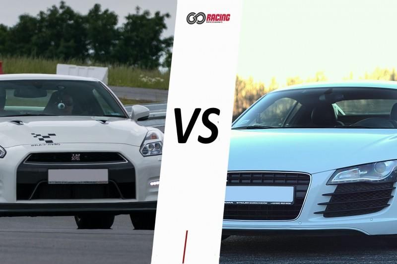 Audi R8 vs Nissan GTR Ilość okrążeń - 8 Tor Pszczółki - Gdańsk ...