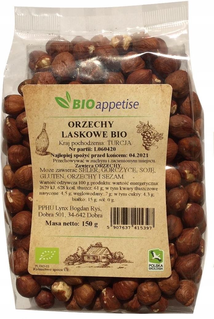 Orzechy laskowe Bio 150g - Ceny i opinie - Ceneo.pl
