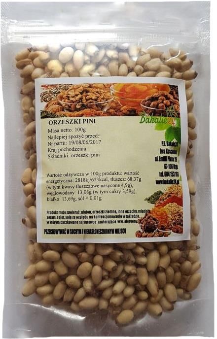 Orzechy Pini 100g Orzeszki Piniowe - Ceny i opinie - Ceneo.pl