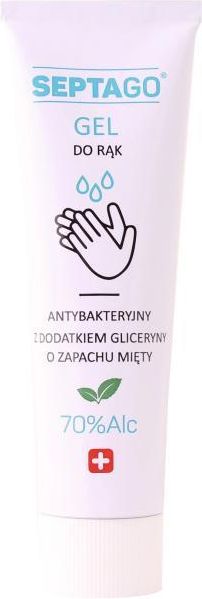 SeptaGo Gel Żel Antybakteryjny Tuba 70% Alc z gliceryną i mentholem ...
