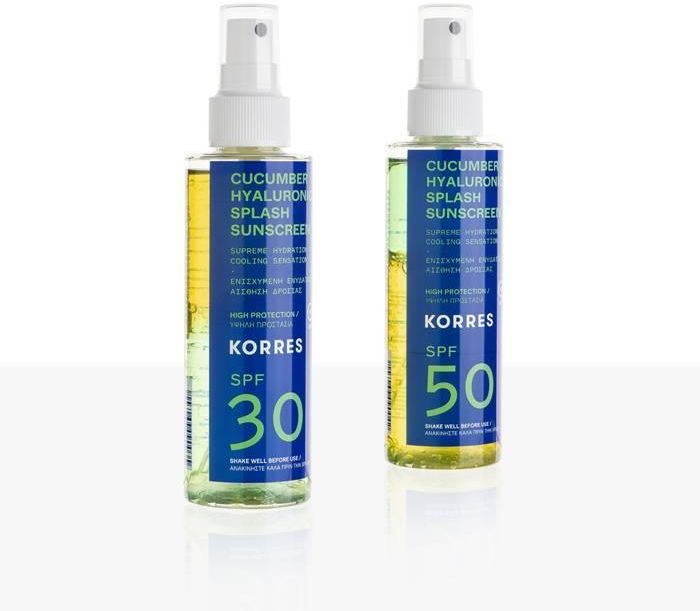 Korres Cucumber Hyaluronic Splash Spf30 Spray Do Opalania 150 Ml ...