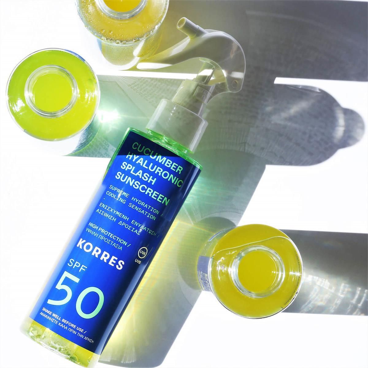 Korres Cucumber Hyaluronic Splash Spf50 Spray Do Opalania 150 Ml ...