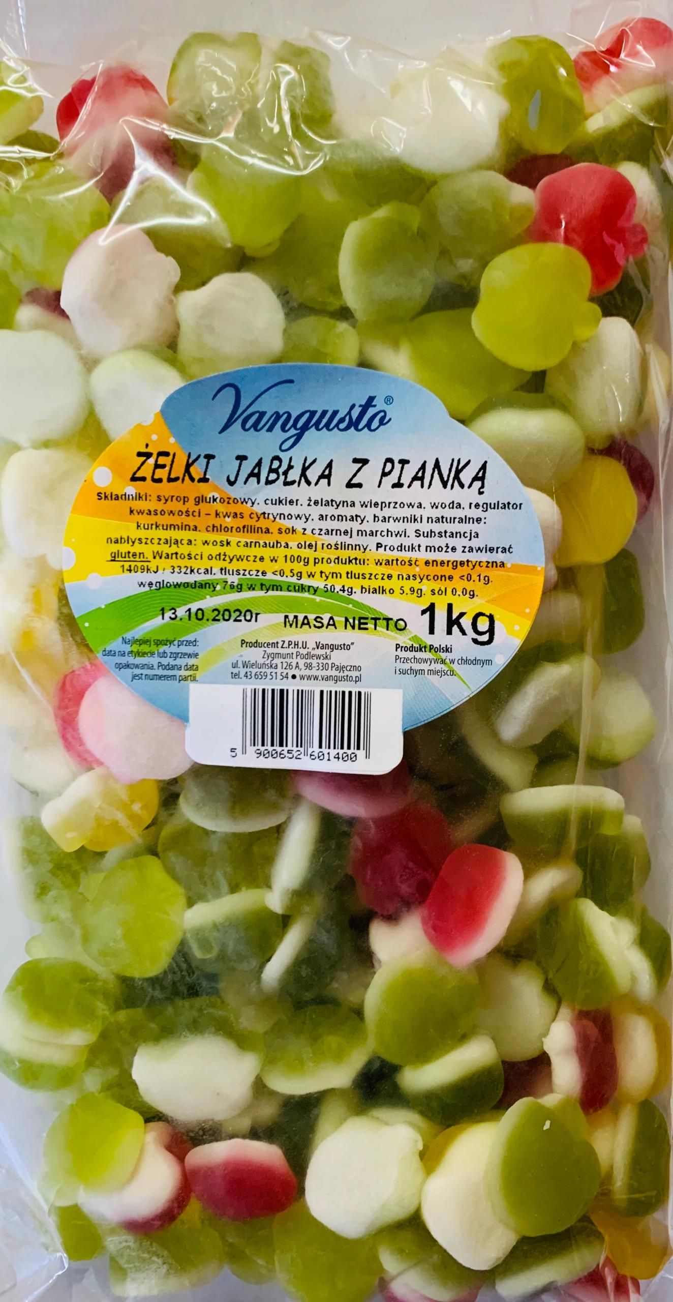 Vangusto żelki Jabłka z pianką 1kg - Ceny i opinie - Ceneo.pl
