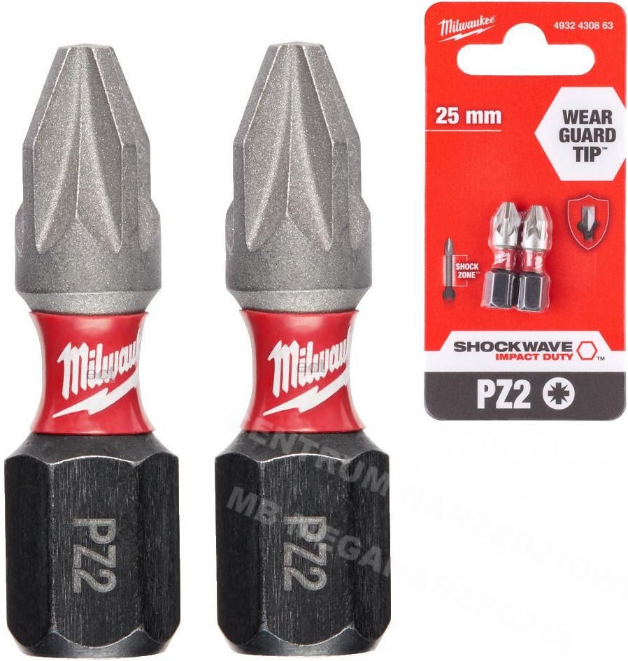 Milwaukee Końcówka Shockwave Pz-2/25Mm 2Szt. 4932430863 - Opinie i ceny ...