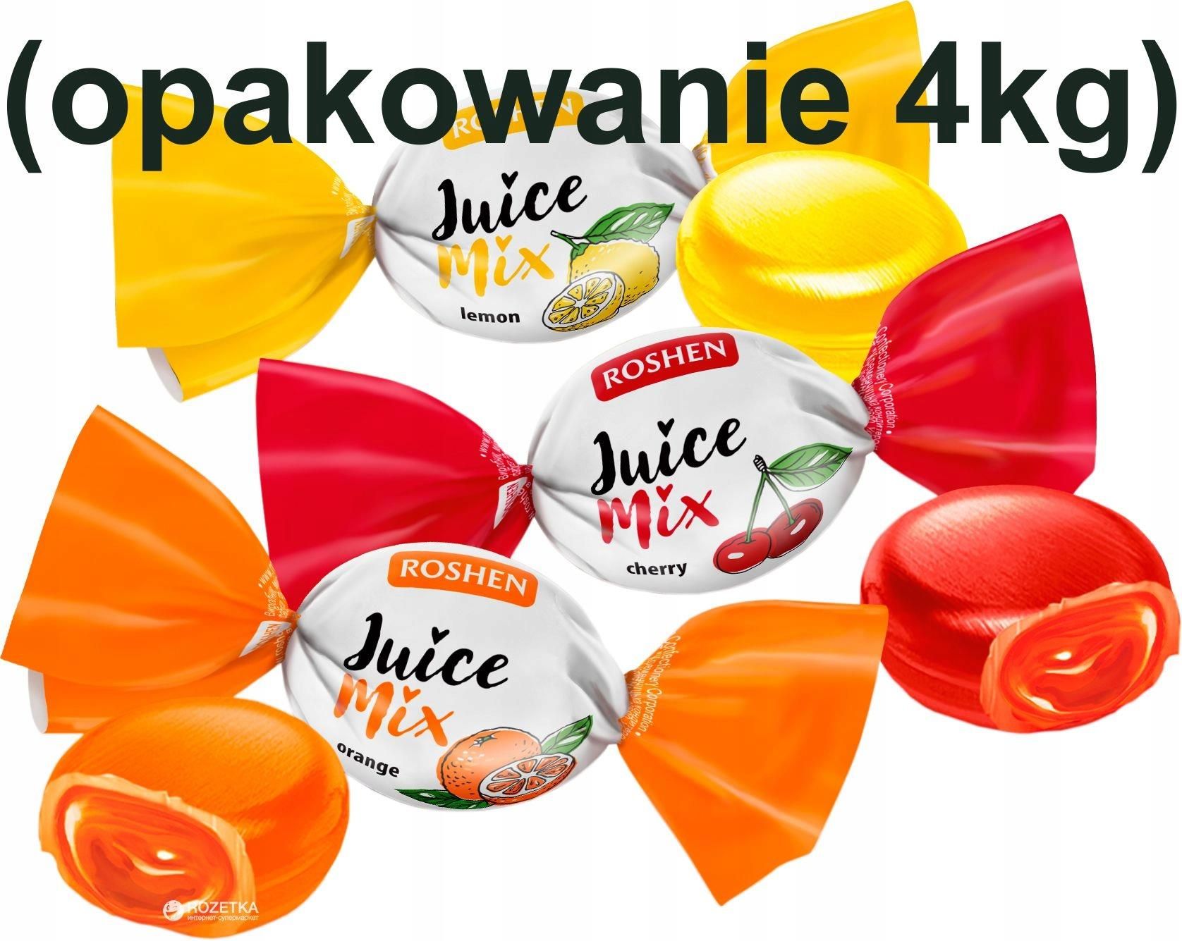 Cukierki Roshen Juice MIX Landrynki 4KG - Ceny i opinie - Ceneo.pl