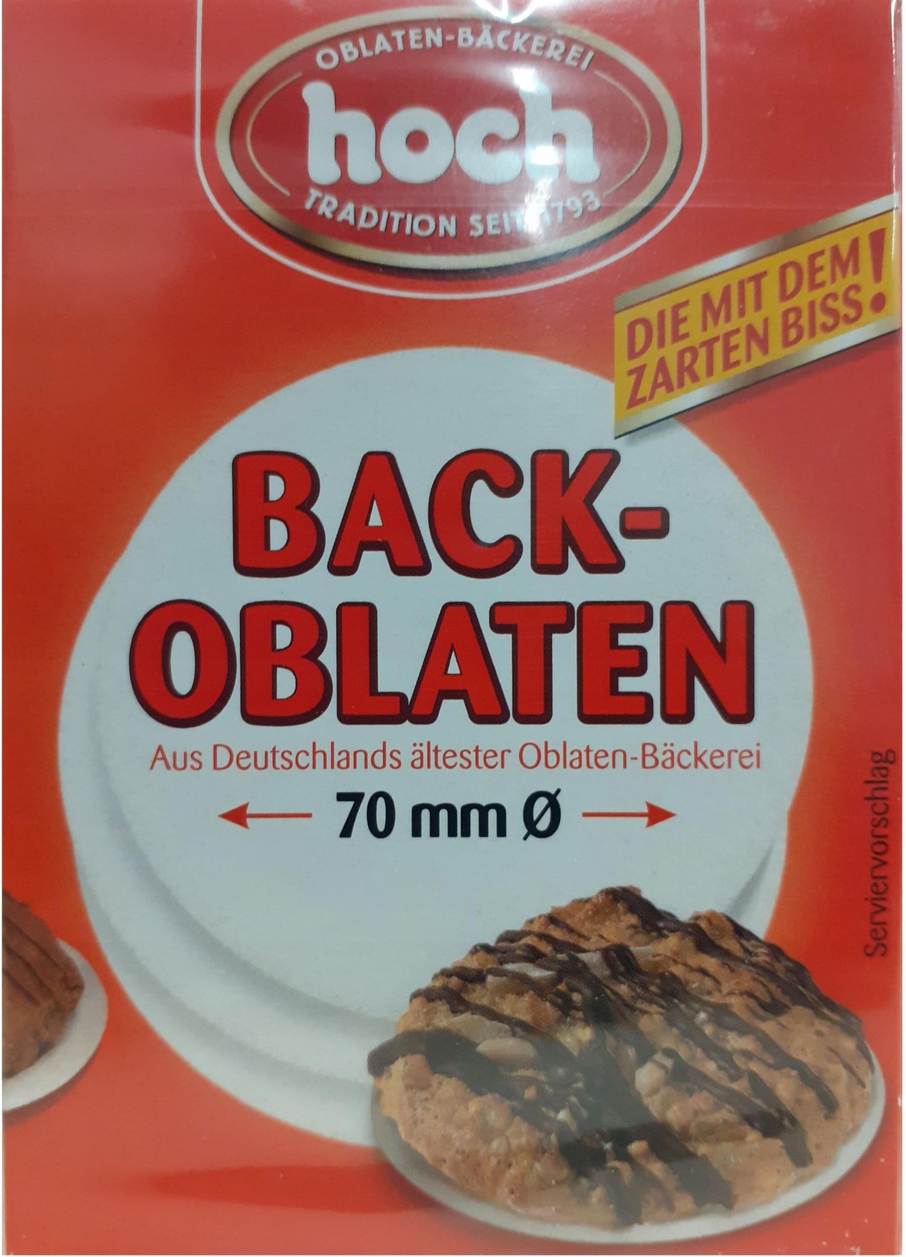 Back-oblaten Opłatki Do Pieczenia 70 MM 100szt - Ceny i opinie - Ceneo.pl