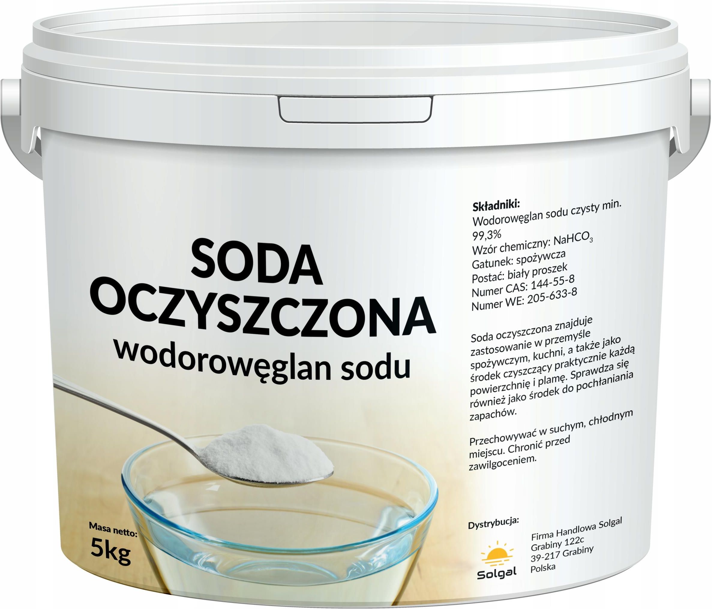 Soda Oczyszczona Spożywcza Wodorowęglan Sodu 5kg - Ceny i opinie - Ceneo.pl