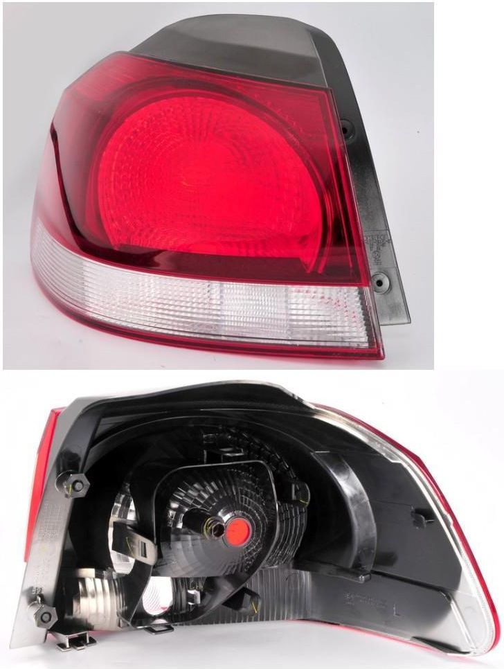Lampa tylna DEPO LAMPA TYLNA LEWA hatchback VOLKSWAGEN GOLF VI (5K), 10 ...
