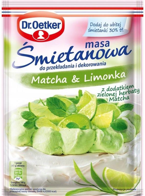 Masa śmietanowa Matcha Limonka dr. Oetker krem - Ceny i opinie - Ceneo.pl