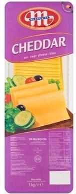 Mlekovita - ser cheddar plastry duże opakowanie 1kg - Ceny i opinie ...