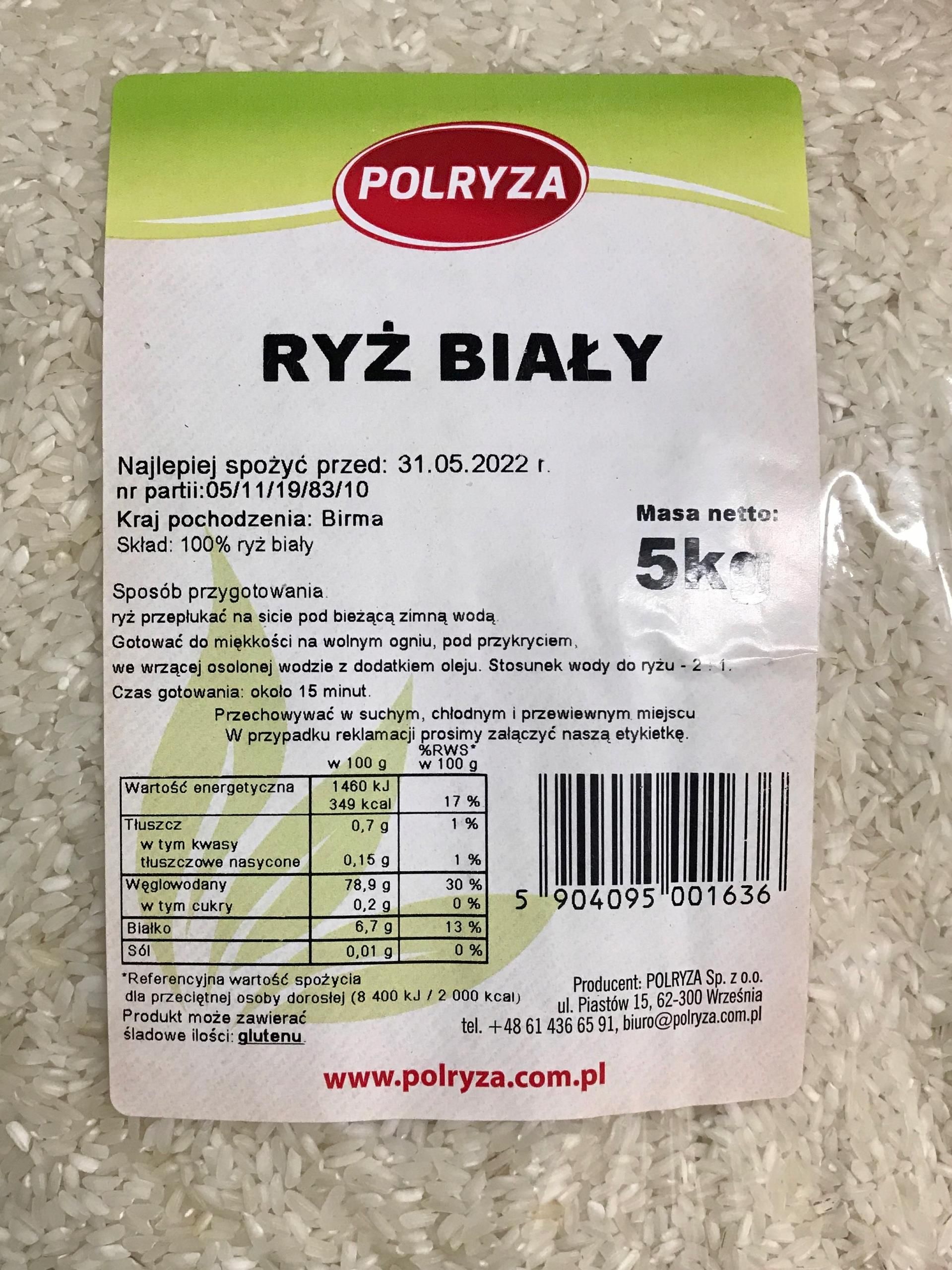 Ryż biały 5 kg - Ceny i opinie - Ceneo.pl