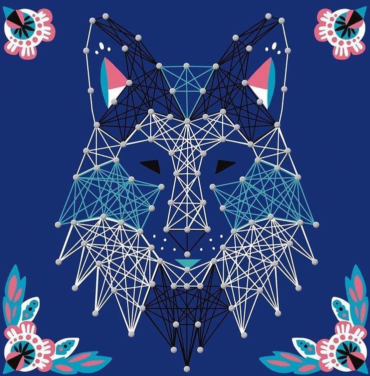 Janod Zestaw Kreatywny Przeplatanka 3D String Art Zwierzęta 8+ J07912 ...