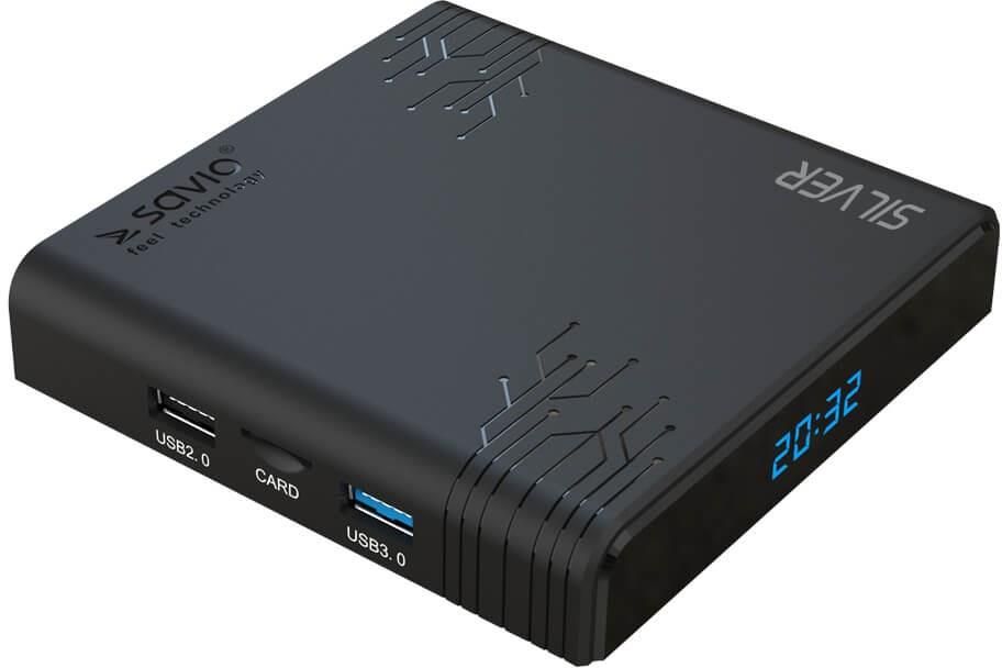 Odtwarzacz multimedialny Savio Smart TV Box Silver (TB-S01) - Opinie i ...
