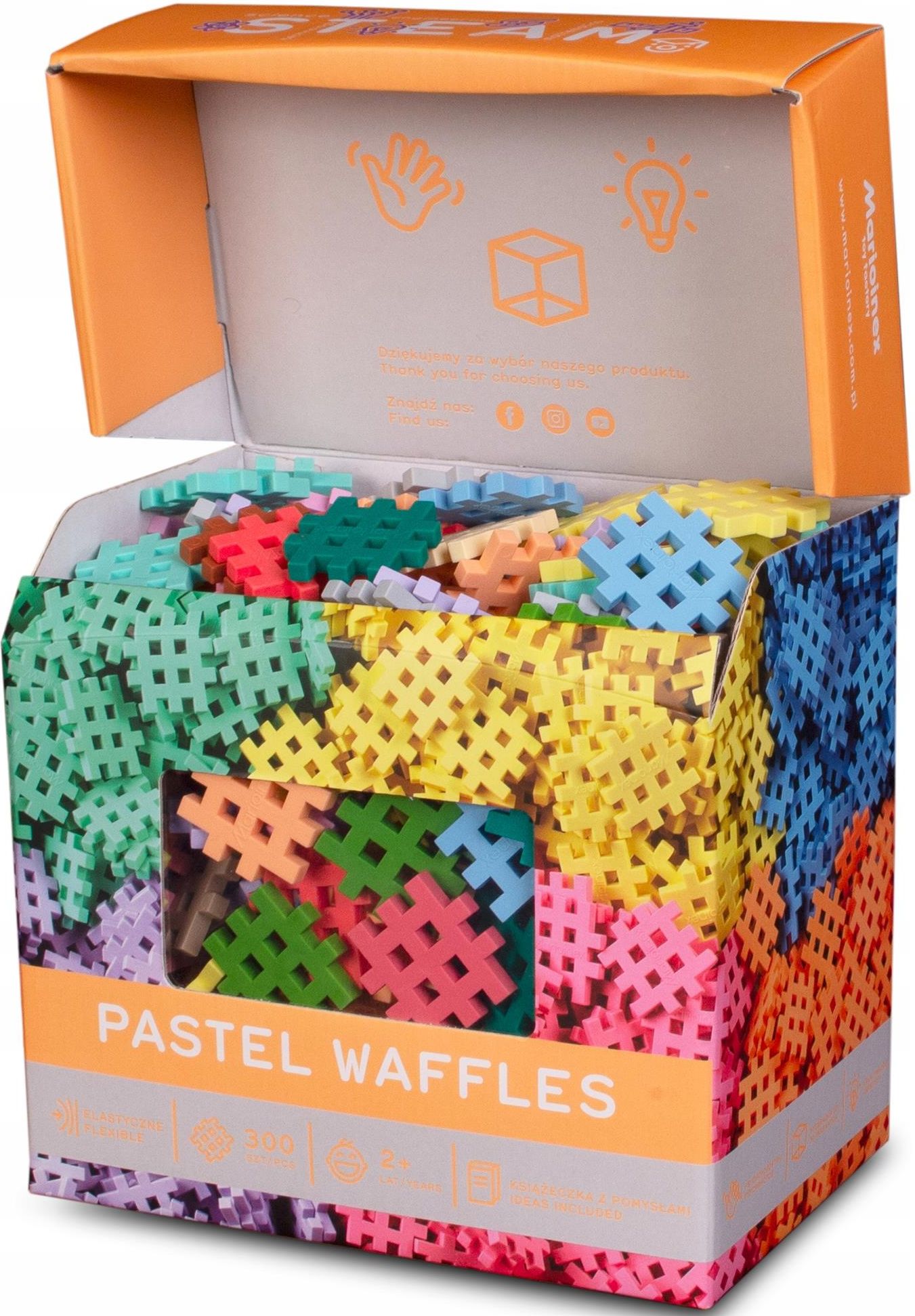 Mario-Inex Klocki Waffle Mini Pastel 300El. - ceny i opinie - Ceneo.pl