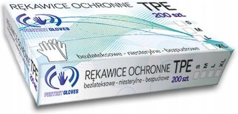 Rękawice TPE jednorazowe w kartoniku 200szt M - Ceny i opinie - Ceneo.pl